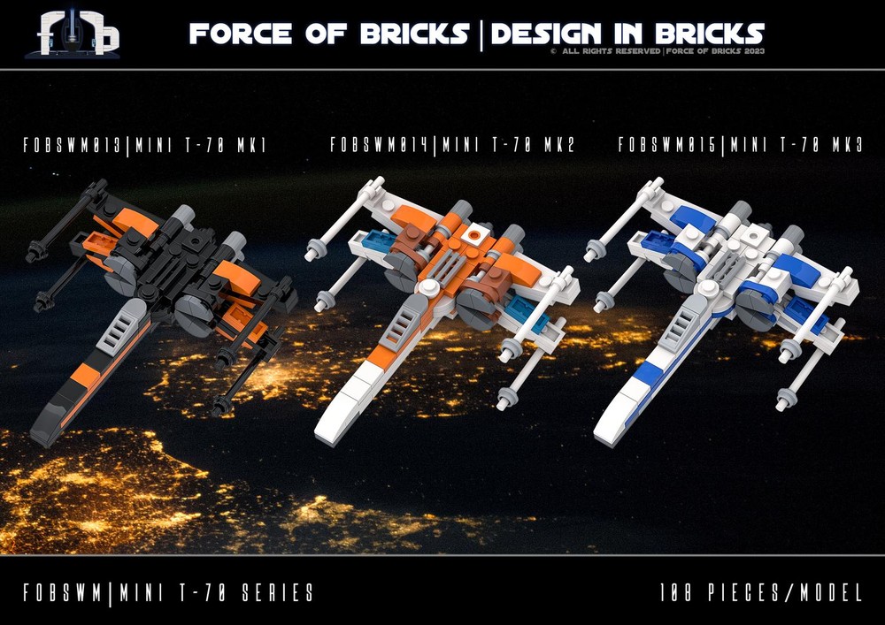 LEGO MOC Mini T-70 series bundle | Force of Bricks by Force of Bricks ...