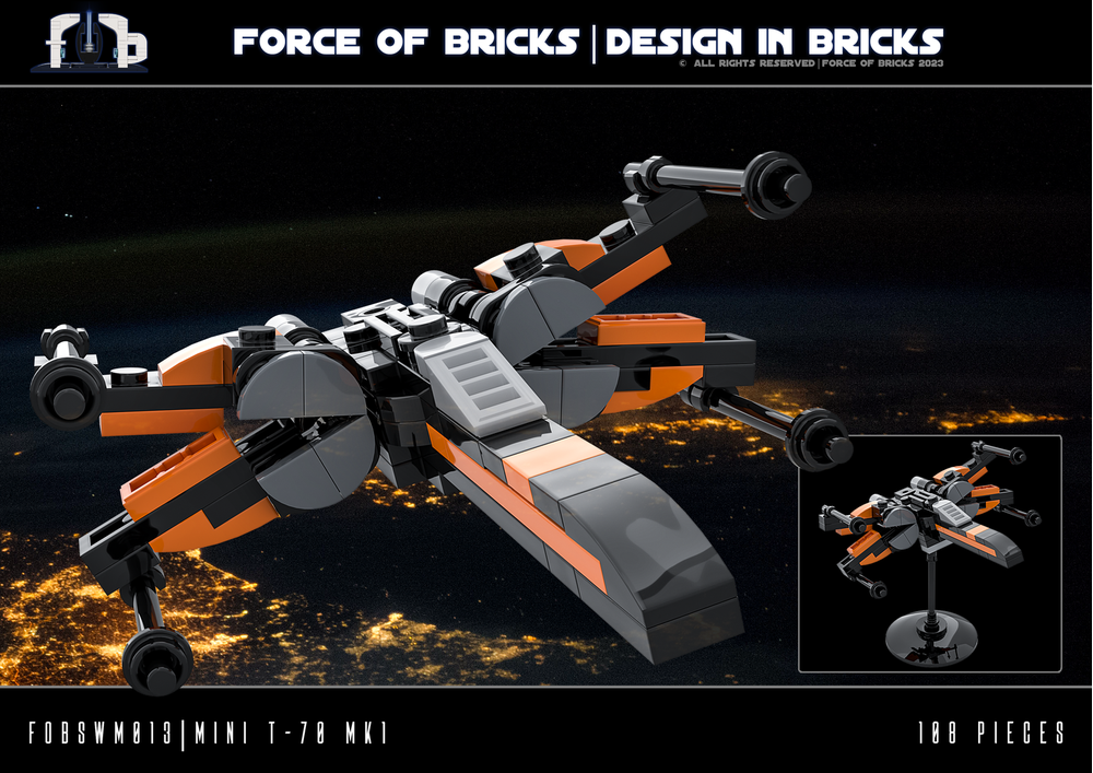 LEGO MOC Mini T-70 series bundle | Force of Bricks by Force of Bricks ...