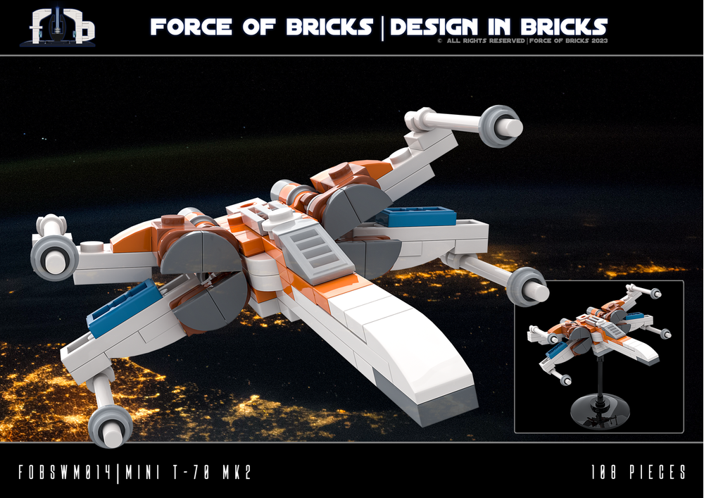 LEGO MOC Mini T-70 series bundle | Force of Bricks by Force of Bricks ...