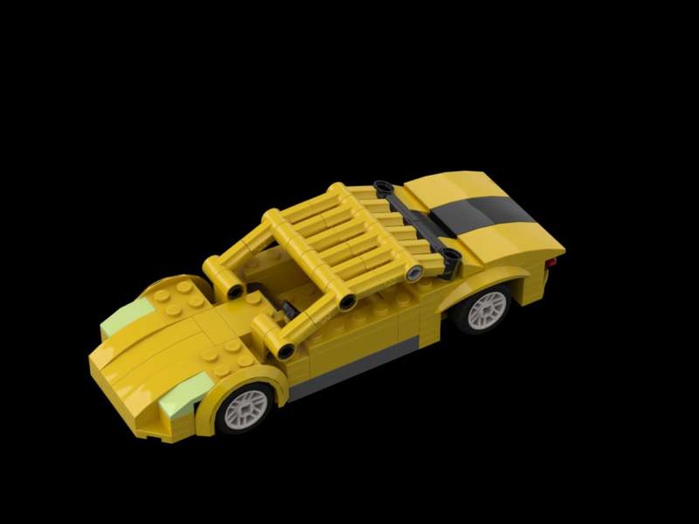 LEGO MOC-139379 Sportcar yellow by grummaue | Rebrickable - Build with LEGO