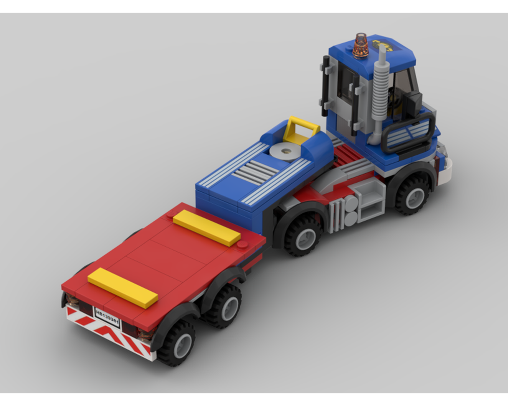 Lego Moc City Lines Terminal Tractor By Haulingbricks Rebrickable