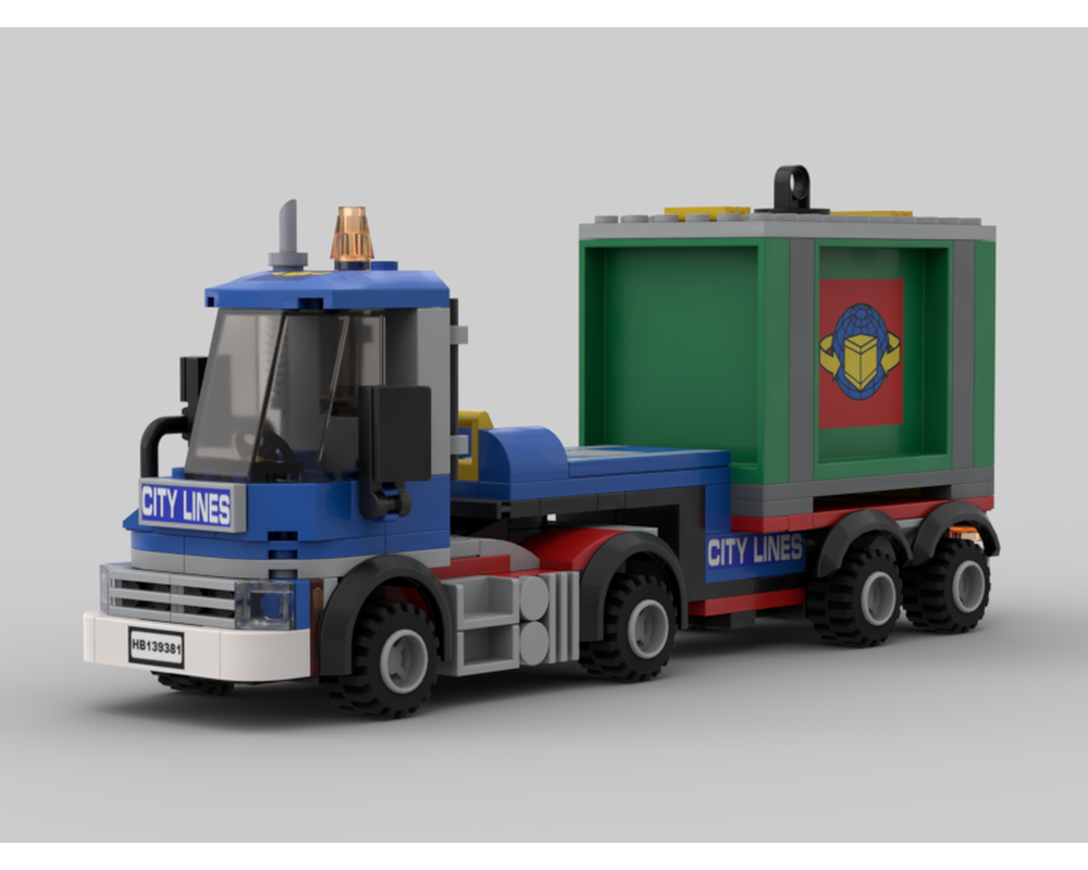Lego Moc City Lines Terminal Tractor By Haulingbricks Rebrickable