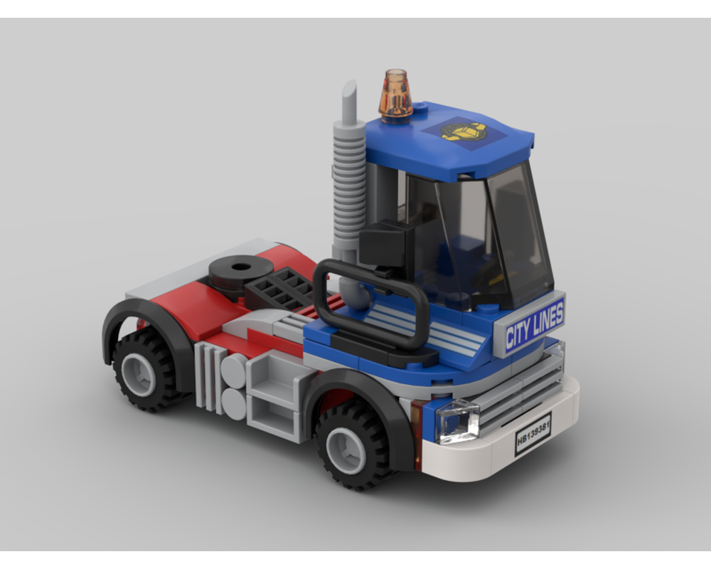 Lego Moc City Lines Terminal Tractor By Haulingbricks Rebrickable