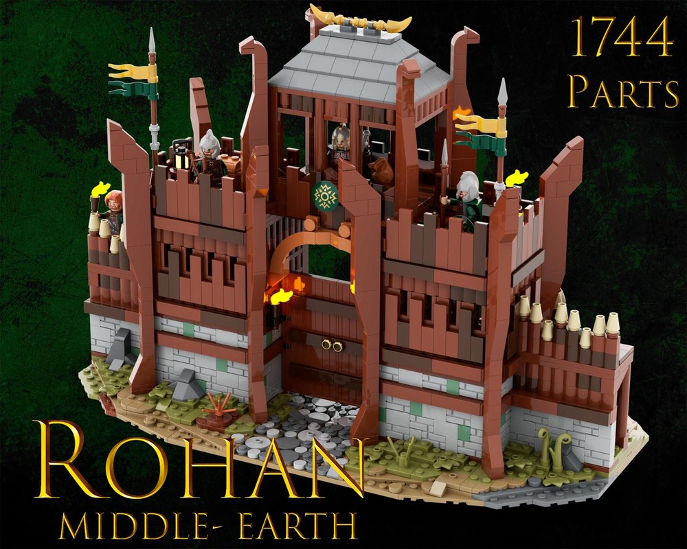 LEGO MOC Rohan Gates of Edoras by Legat_Of_Legion | Rebrickable - Build ...