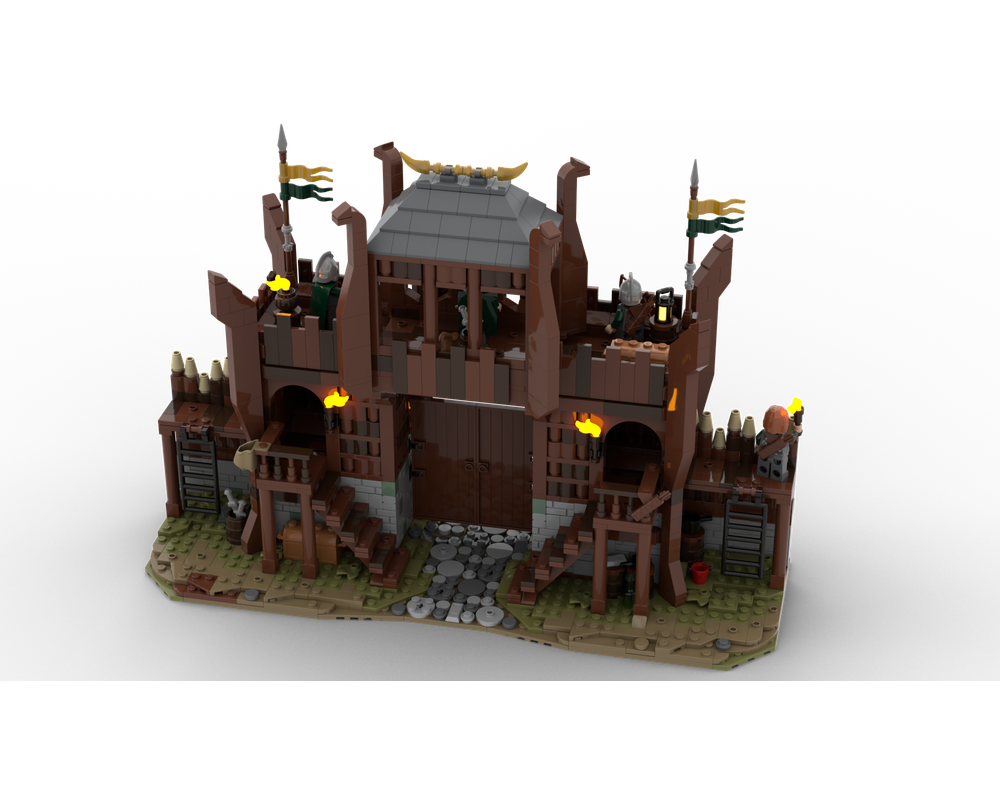 LEGO MOC Rohan Gates of Edoras by Legat_Of_Legion | Rebrickable - Build ...