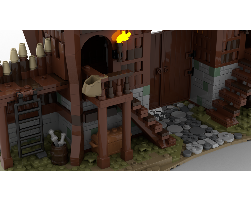 LEGO MOC Rohan Gates of Edoras by Legat_Of_Legion | Rebrickable - Build ...