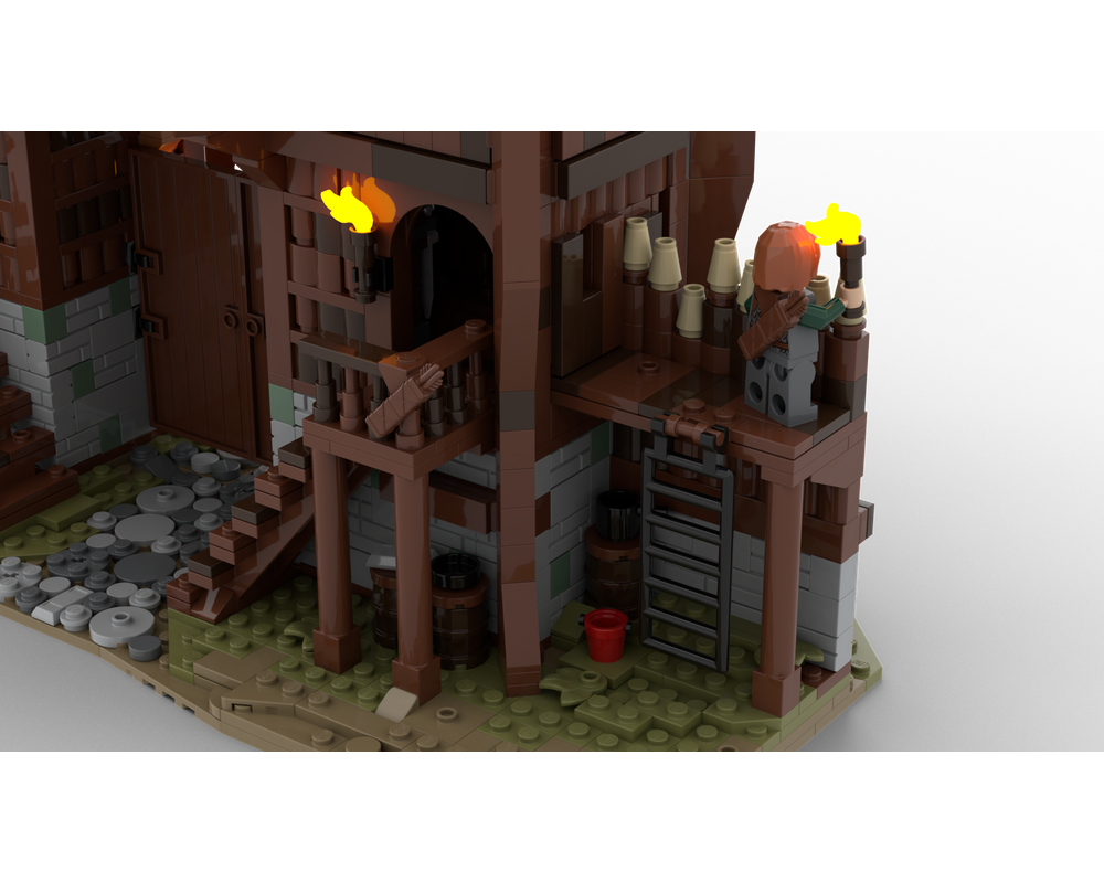 LEGO MOC Rohan Gates of Edoras by Legat_Of_Legion | Rebrickable - Build ...