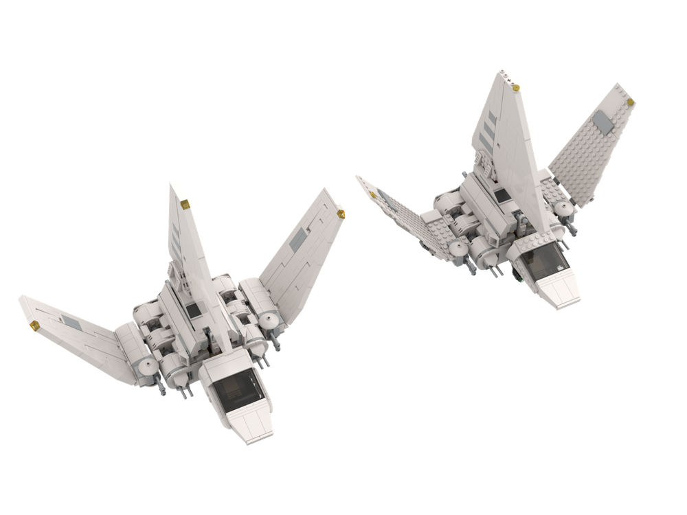 Lego Moc Modified Imperial Shuttle By Georget93 Rebrickable Build