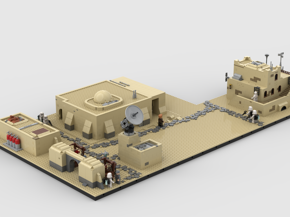 Lego Moc Tatooine Modular Building03 By Paulojorgeramos Rebrickable