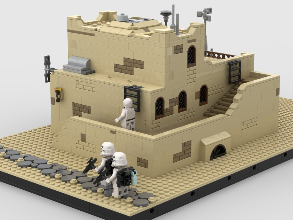 Lego Moc Tatooine Modular Building03 By Paulojorgeramos Rebrickable