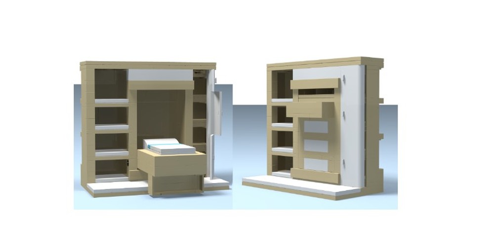 LEGO MOC Bed Closet by LegoOri | Rebrickable - Build with LEGO