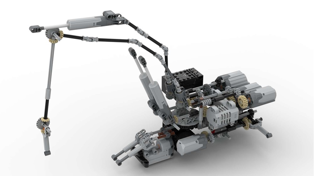 Lego Moc Wheel Excavator By Kladovec Rebrickable Build With Lego