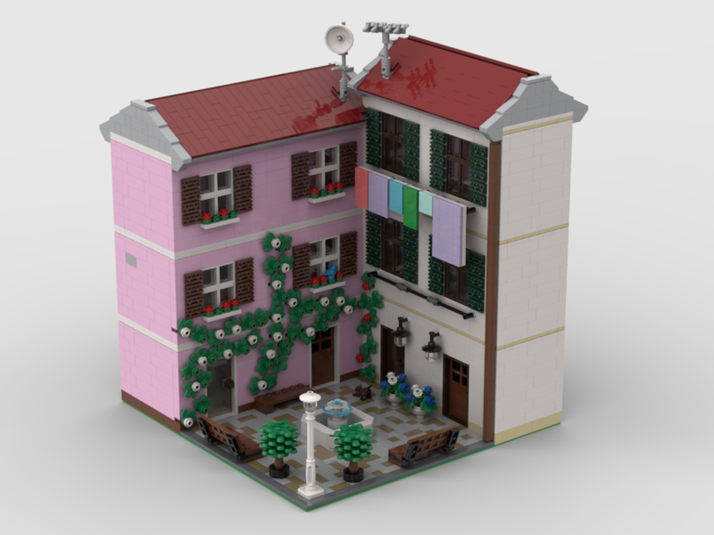 LEGO MOC Italian Square by LittleBrick | Rebrickable - Build with LEGO