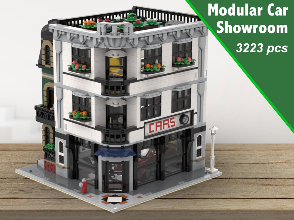 LEGO MOC Modular Car Showroom by Al3xW40 | Rebrickable - Build with LEGO