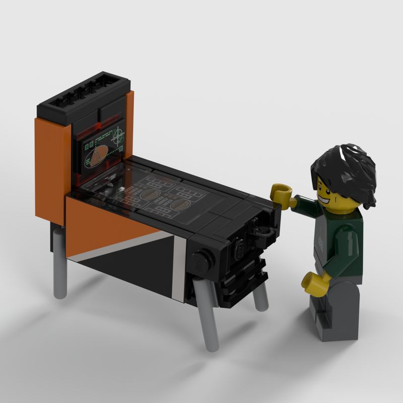 LEGO MOC Pinball Machine V2 by Ptchnk | Rebrickable - Build with LEGO