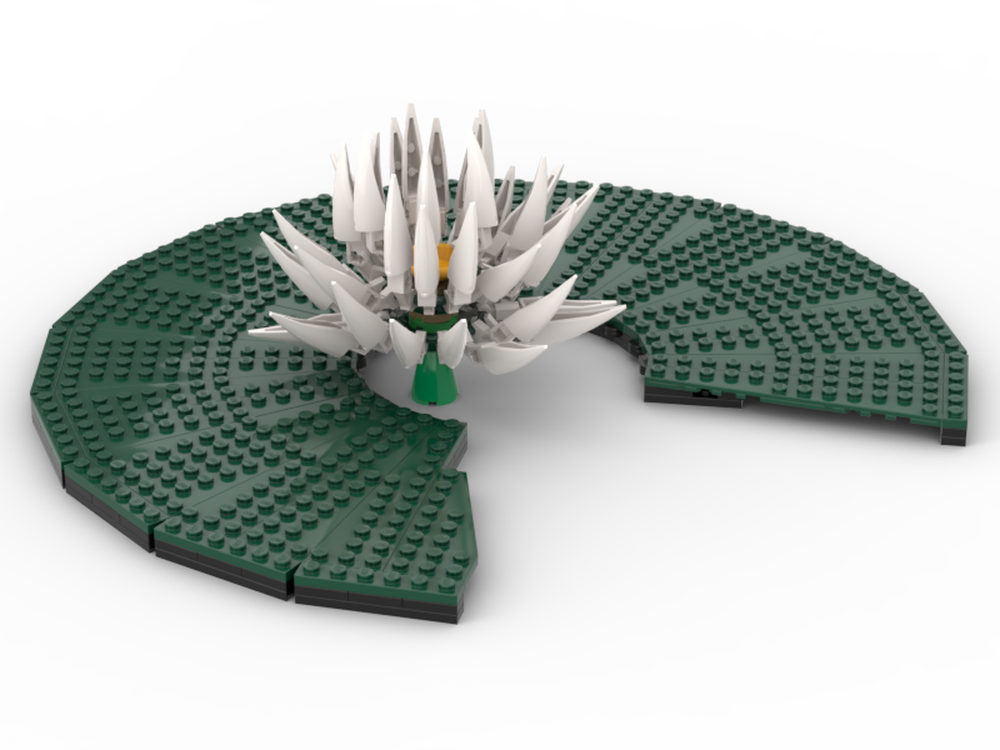 LEGO MOC Water Lily or Lotus by DolopBouwen | Rebrickable - Build with LEGO