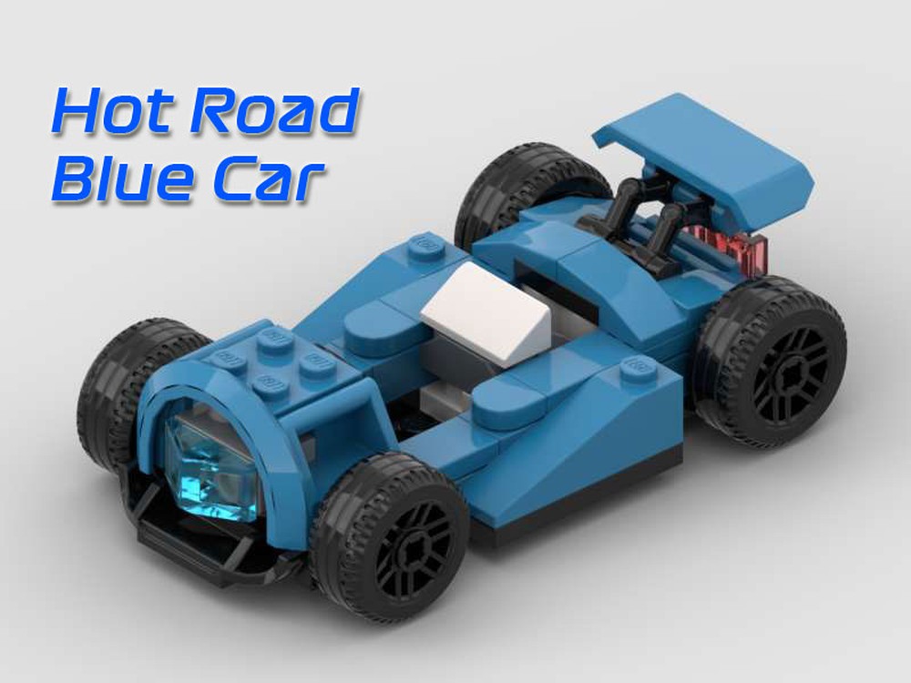 LEGO MOC 60285 Hot Road Blue Car by dLegooo | Rebrickable - Build with LEGO