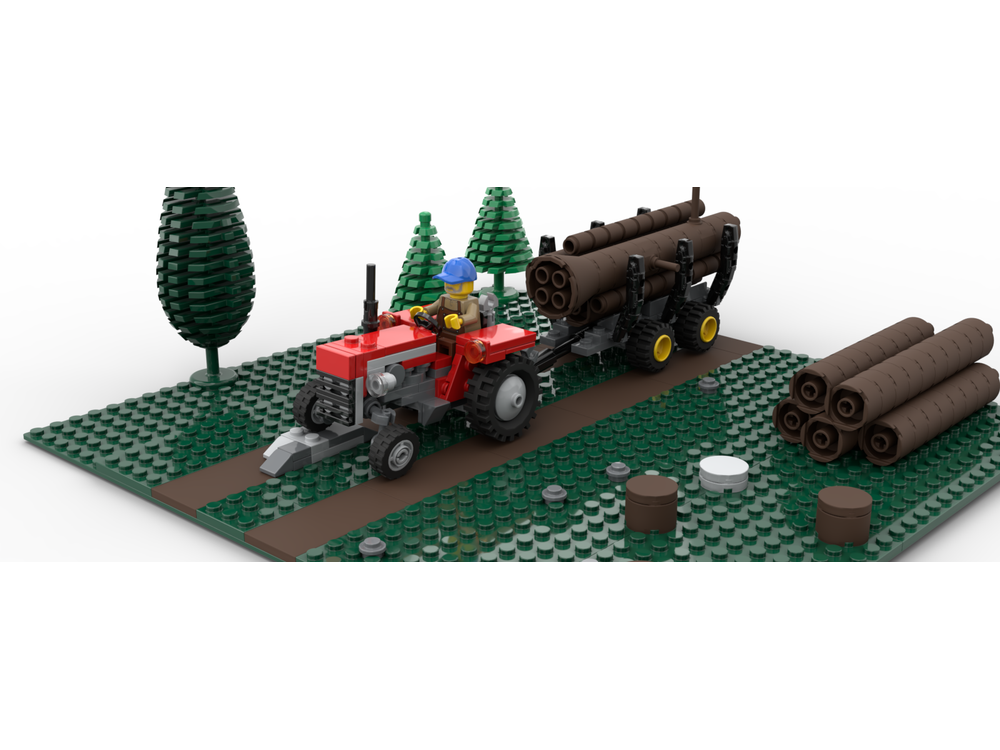Lego Moc Massey Ferguson 165 By Brickscheme Rebrickable Build