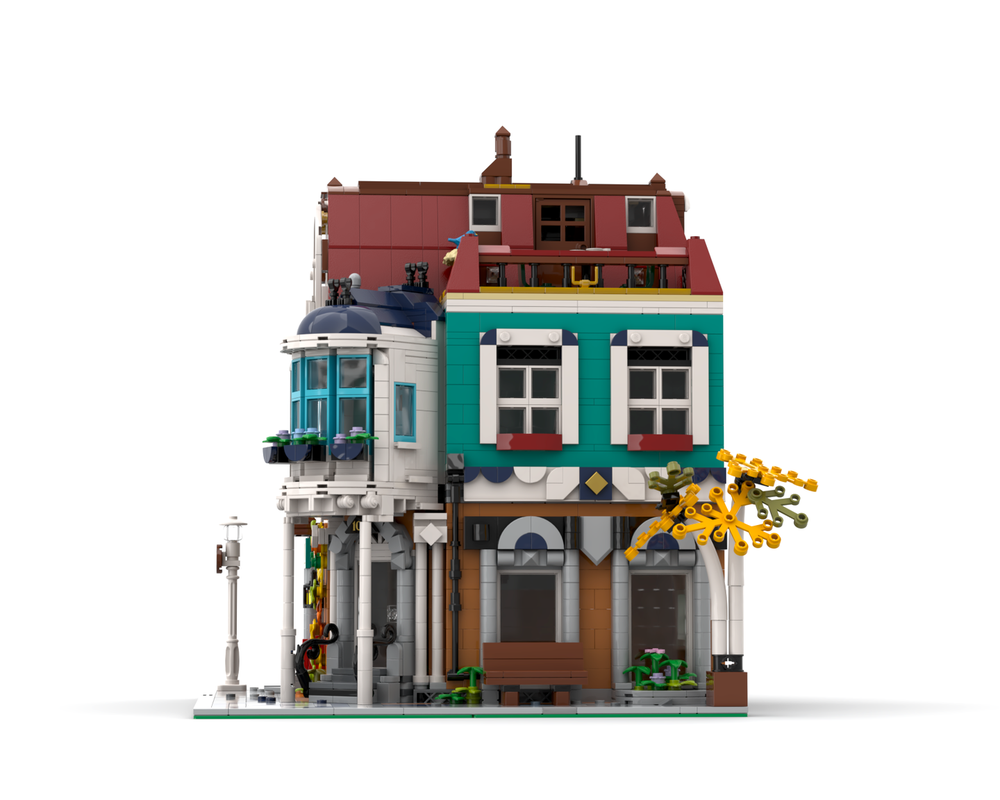 Lego Moc Bookshop Alternative Build By Brickgloria Rebrickable