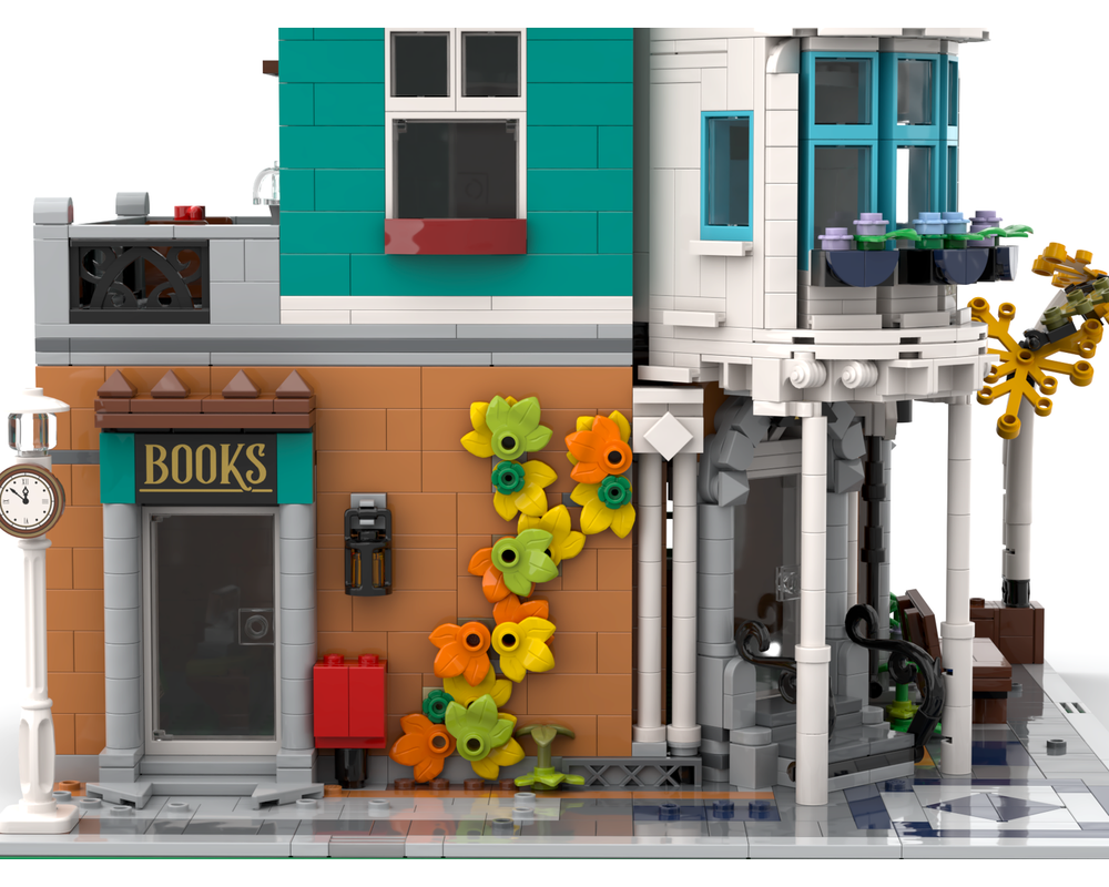 Lego Moc Bookshop Alternative Build By Brickgloria Rebrickable