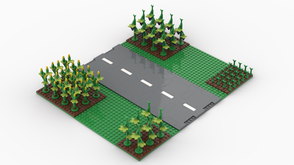 LEGO MOC straße mit feld / road with field by Otacon86 | Rebrickable ...