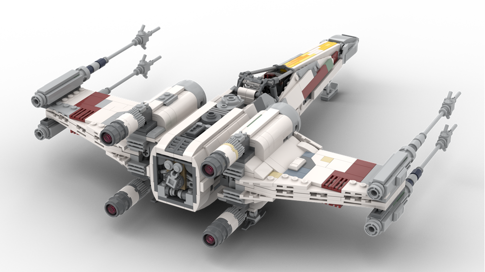 LEGO MOC T-65 Starfighter (Red 5) 2023 edition! by 2bricksofficial | Rebrickable - Build with LEGO