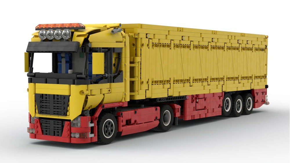 Lego Moc Walking Floor Trailer Full Rc With 4 Functions Pu By