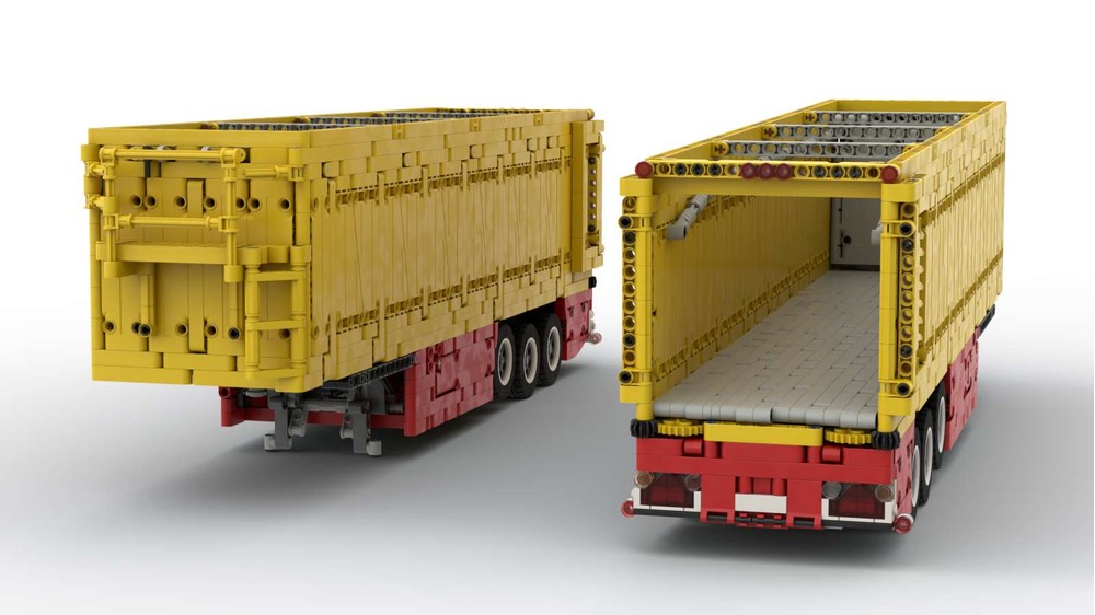 Lego Moc Walking Floor Trailer Full Rc With 4 Functions Pu By