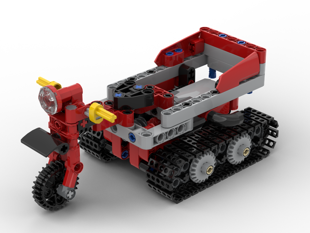 LEGO MOC Mini Semi Track Motorbike by sherkvic | Rebrickable - Build ...