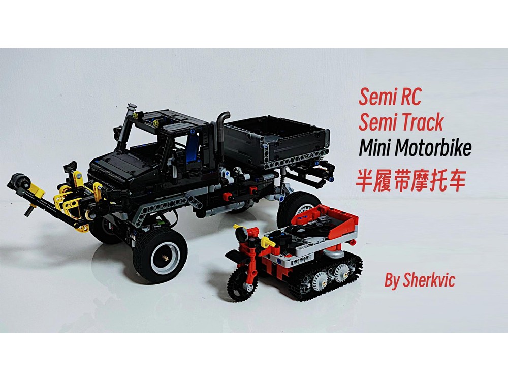 LEGO MOC Mini Semi Track Motorbike by sherkvic | Rebrickable - Build ...
