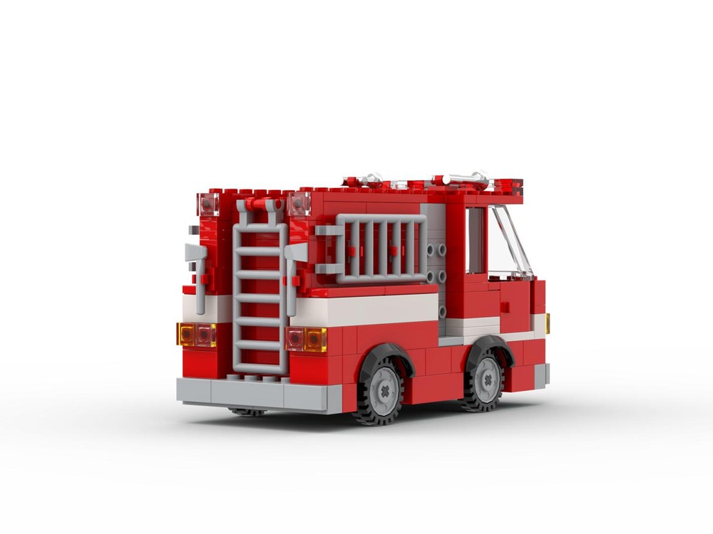 Lego Moc Fire Engine By Phoester Rebrickable Build With Lego