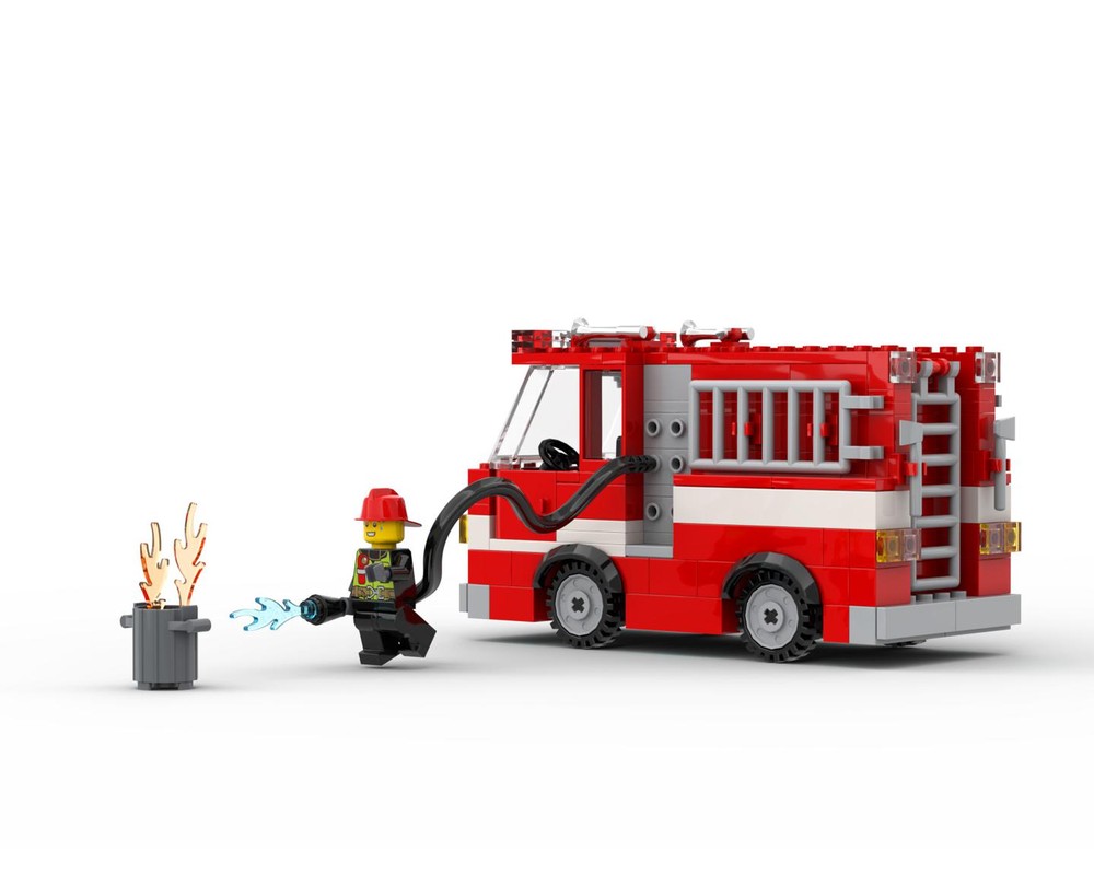 LEGO MOC Fire Engine by phoester | Rebrickable - Build with LEGO