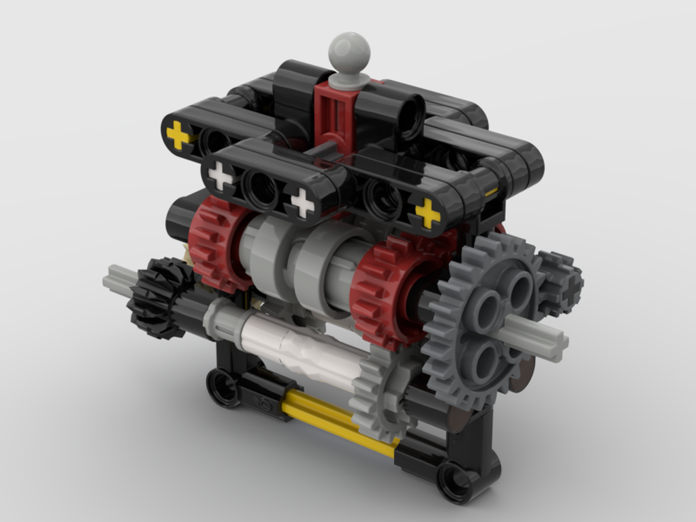 LEGO MOC 4 Speed Gearbox by thatbrickguy | Rebrickable - Build with LEGO