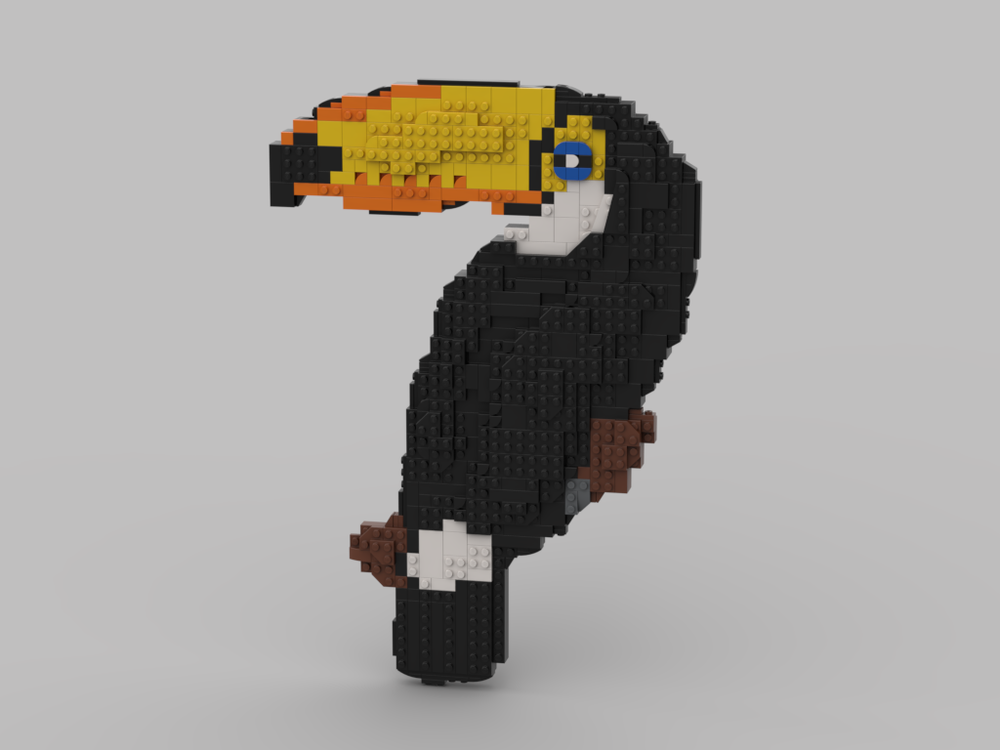 LEGO MOC Toucan Wall Art by Penguins and plastic | Rebrickable - Build ...
