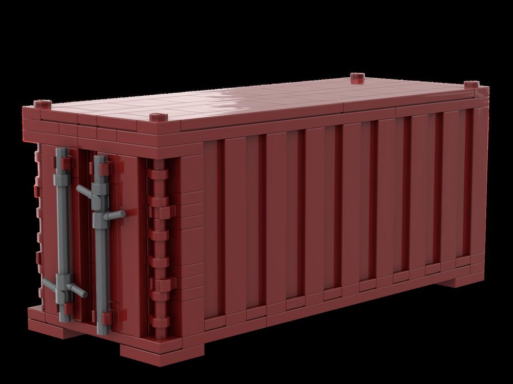 LEGO MOC Minifig-Scale Shipping Container by Artifice | Rebrickable ...