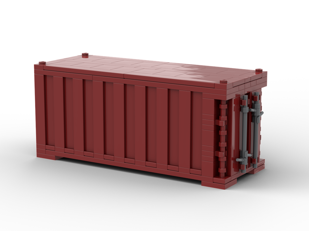 Lego Moc Minifig Scale Shipping Container By Artifice Rebrickable