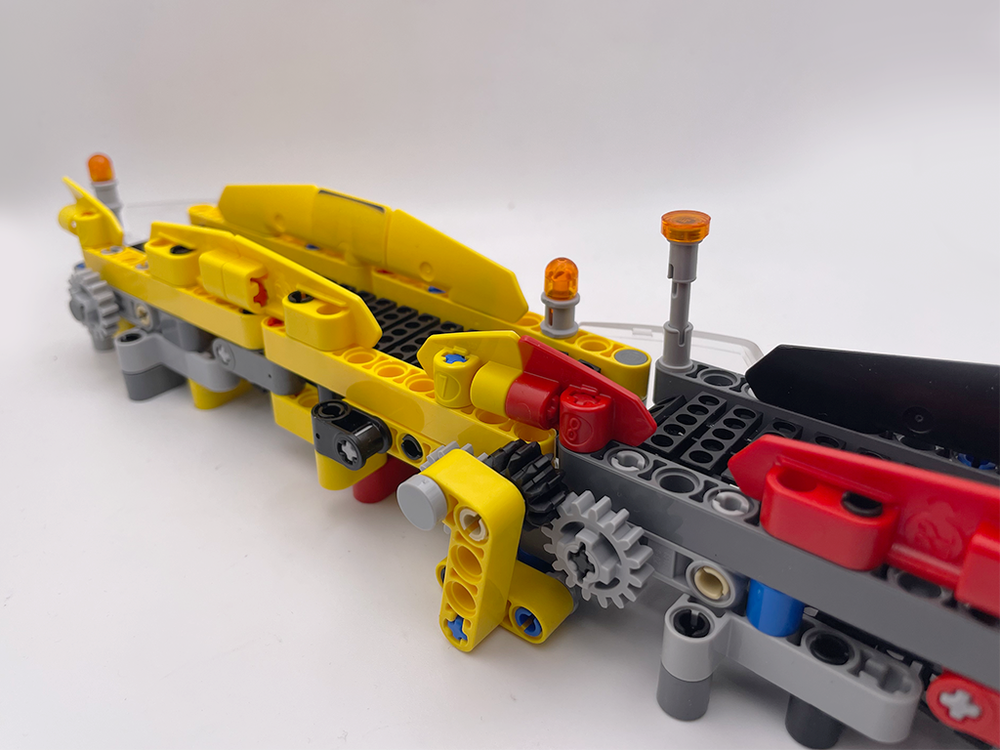 Lego Moc 42148 Conveyor Line Unit By Mirrorbricks Rebrickable Build