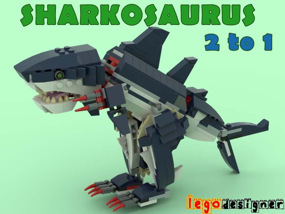 LEGO MOC 31088 2 to 1 Sharkosaurus by LegoDesigner | Rebrickable ...
