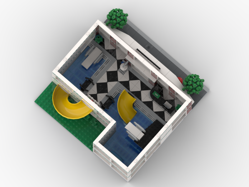 Lego Moc City Poolside By Legofan21 Rebrickable Build With Lego