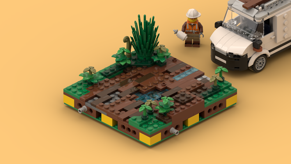 LEGO MOC Muddy Road MILS 16x16 by keesbuilds | Rebrickable - Build with ...