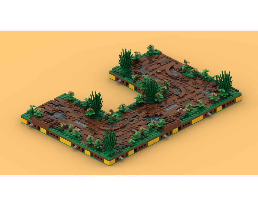 LEGO MOC Muddy Road Corner MILS 16x16 by keesbuilds | Rebrickable ...
