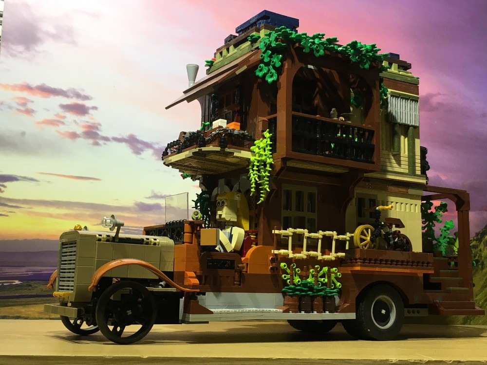 LEGO MOC Vintage Caravan by Lasekjus | Rebrickable - Build with LEGO