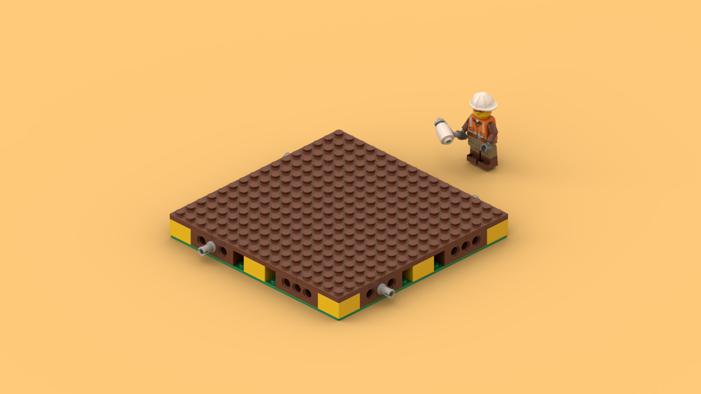 LEGO MOC Basic Brown MILS 16x16 by keesbuilds | Rebrickable - Build ...