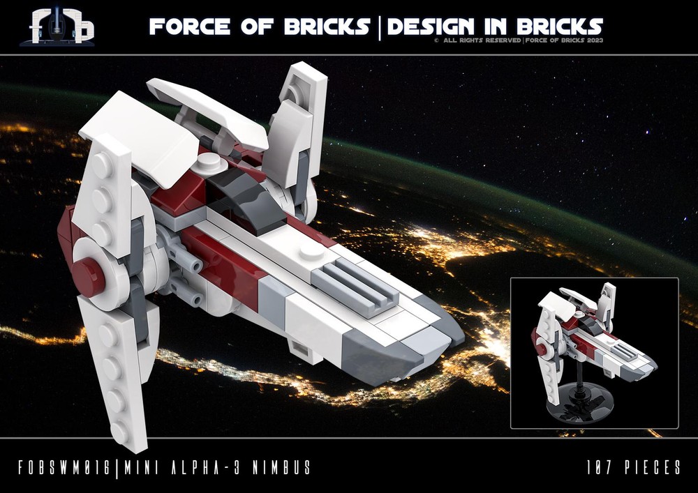 LEGO MOC Mini Alpha-3 Nimbus (fobswm016) | Force of Bricks by Force of ...