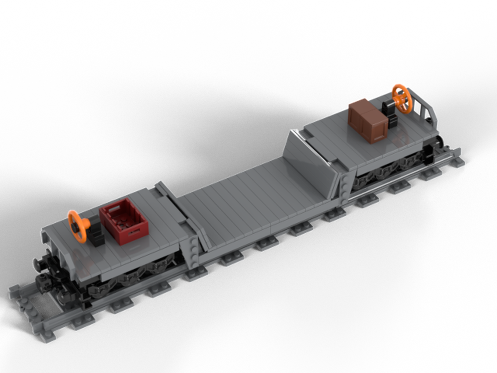 LEGO MOC SET 8wide DRG low-loader wagon by DJP760 | Rebrickable - Build ...