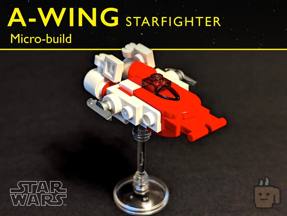 LEGO MOC A-Wing Starfighter Micro-build by lego_coffee | Rebrickable ...
