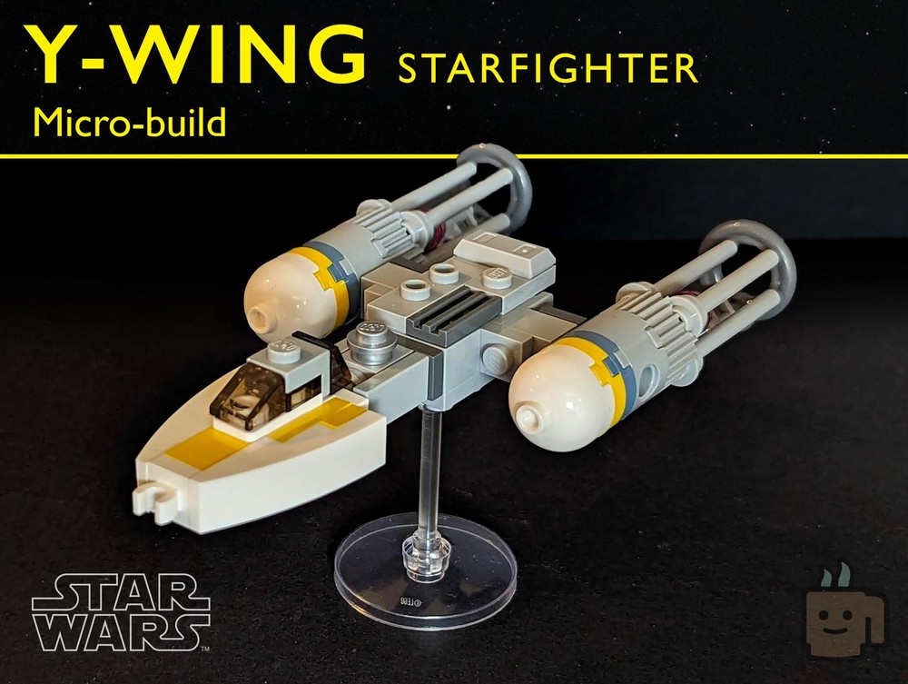 LEGO MOC Y-Wing Starfighter Micro-build by lego_coffee | Rebrickable - Build with LEGO