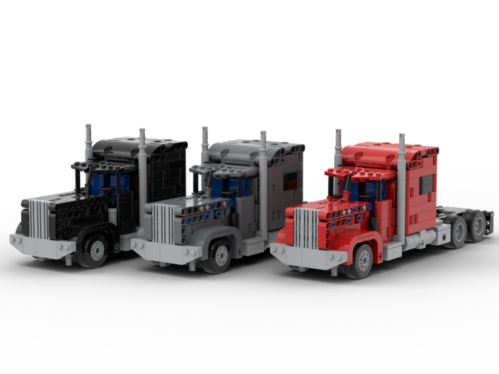 LEGO MOC RC Micro Peterbilt 389 with Sleeper - 1/35 Scale by LegoLounge ...