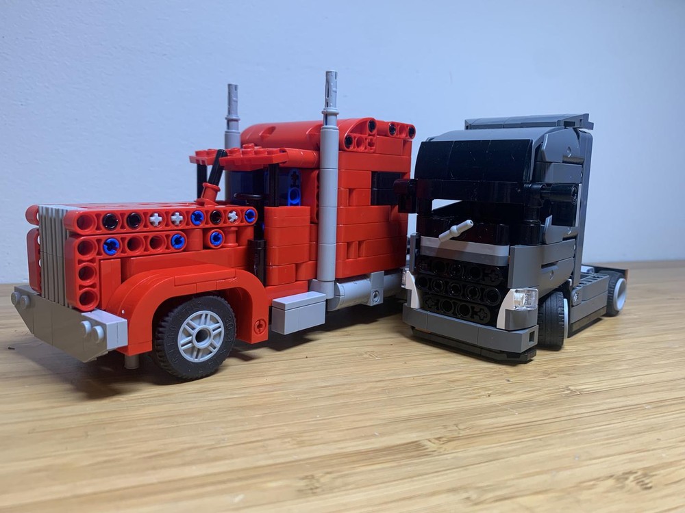LEGO MOC RC Micro Peterbilt 389 with Sleeper - 1/35 Scale by LegoLounge ...