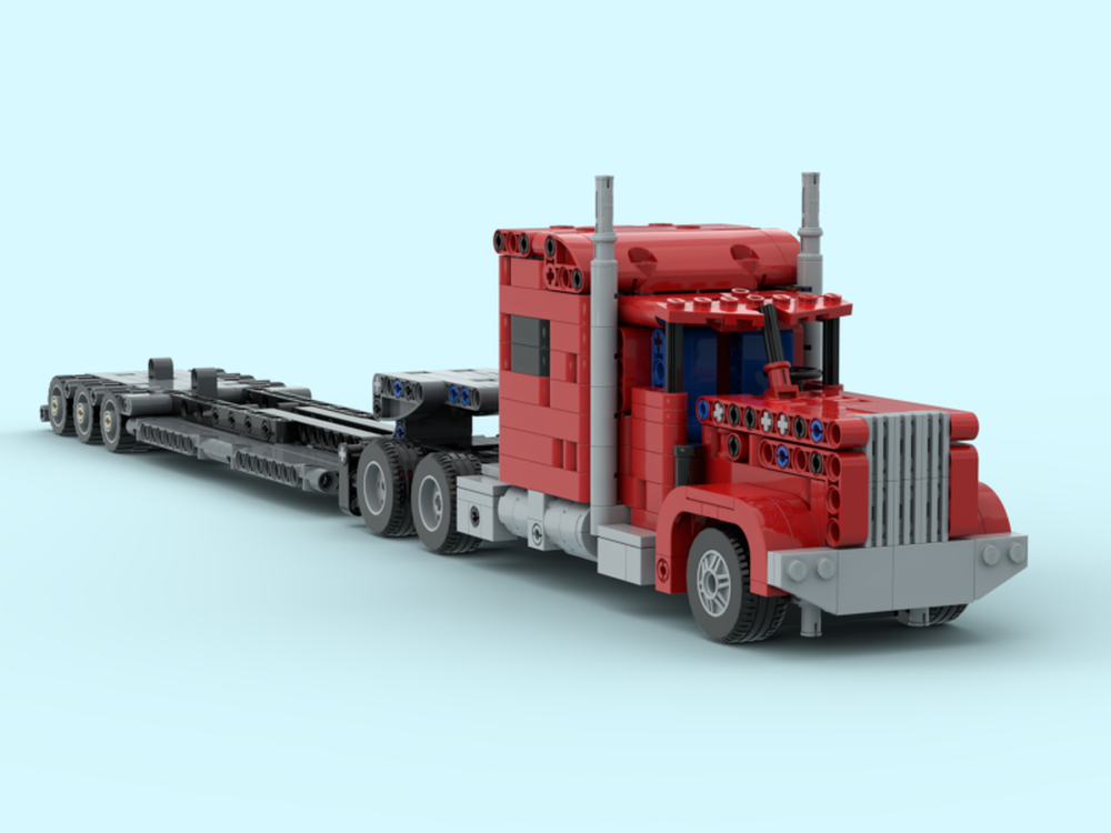 LEGO MOC RC Micro Peterbilt 389 with Sleeper - 1/35 Scale by LegoLounge ...